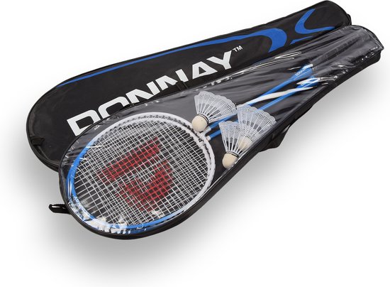 Badminton Set voor 4 Personen - 2 Sets met 2 Badmintonrackets en 3 ...