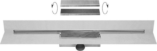 Easy drain M-line douchegoot 80cm complete set waterslot 50 mm rvs | bol