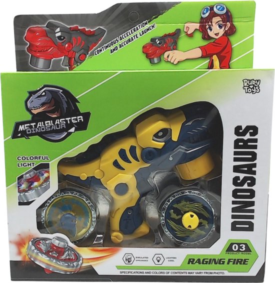 Dinosaurus Gyro Attack 03 LED Fidget Launcher Wapen - 3+ | bol