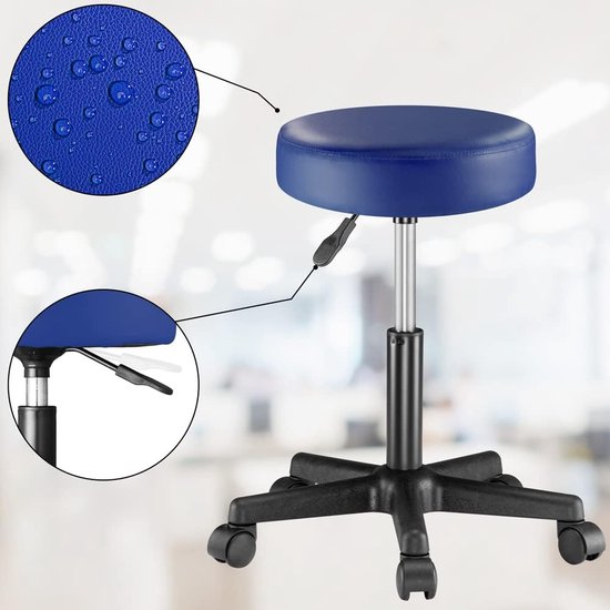 Draaibare Kruk - Rolling stool Rocking chair Work stool with adjustable ...