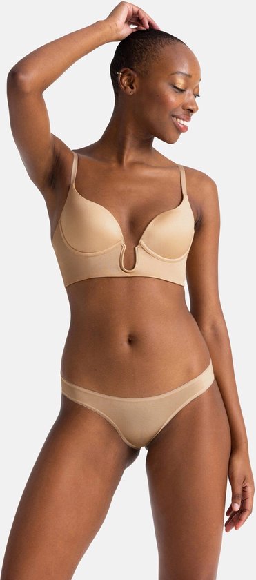 Dorina BH diepe decolleté - Plunge Bh - Sublime Sculpt - 85C - Beige. | bol