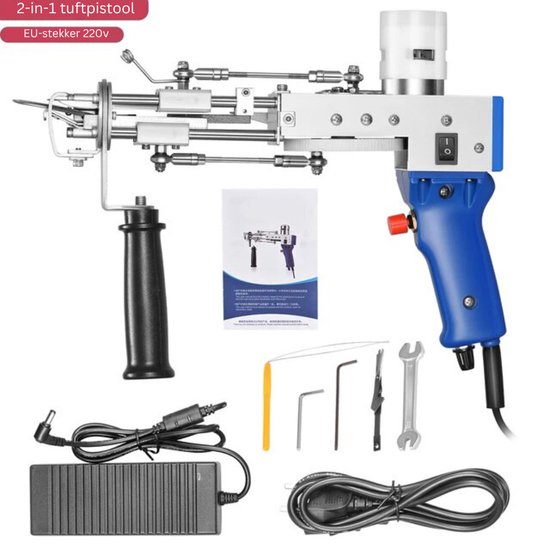 Tufting Gun - Tufting 2 In 1 - Tufting Gun Beginnerspakket Cut Pile ...