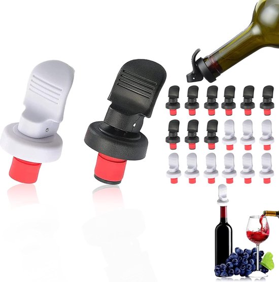 Flessendop, 20 stuks wijnflessluitingen, wijndop, champagnesluiting ...