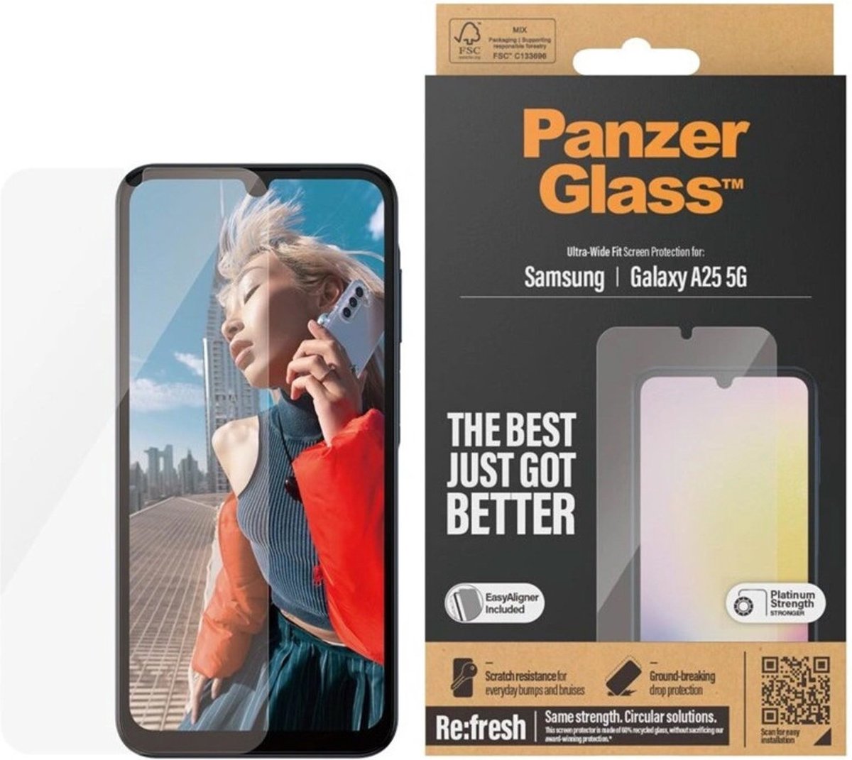 PanzerGlass Samsung Galaxy A25 5G Ultra-Wide Fit Refresh with ...