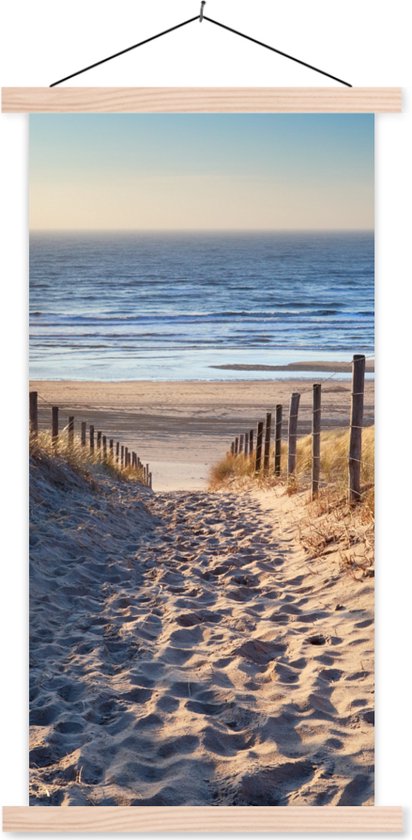 Posterhanger incl. Poster 60x120 cm - Schoolplaat - Strand - Zee ...