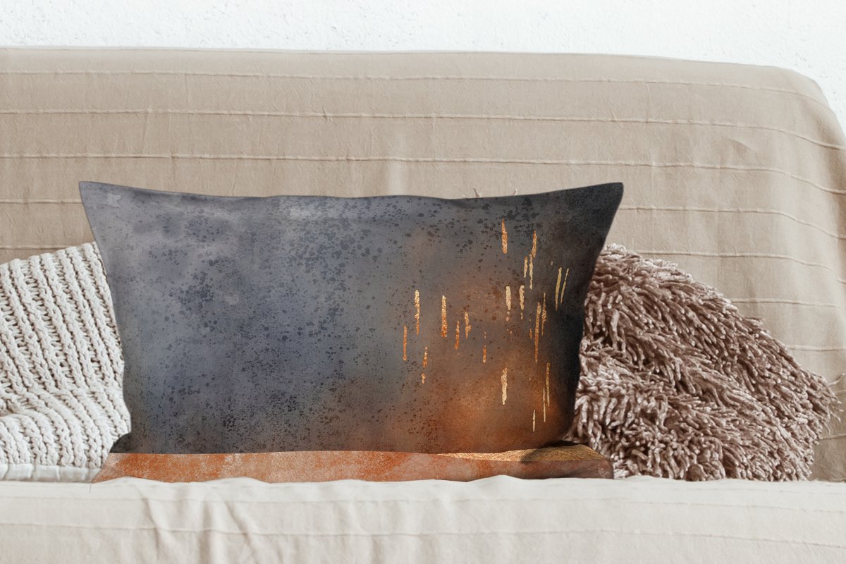 Sierkussens - Kussentjes Woonkamer - 60x40 cm - Abstract - Goud ...