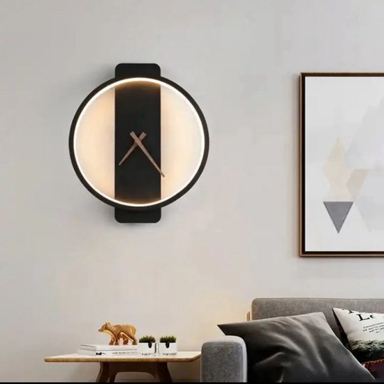 Luxaliving: Ledklok - Moderne klok - Wandklok - Led op netstroom ...