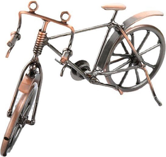 Fietsfiguren, decoratie, miniatuur, metalen fietsmodeldecoratie ...