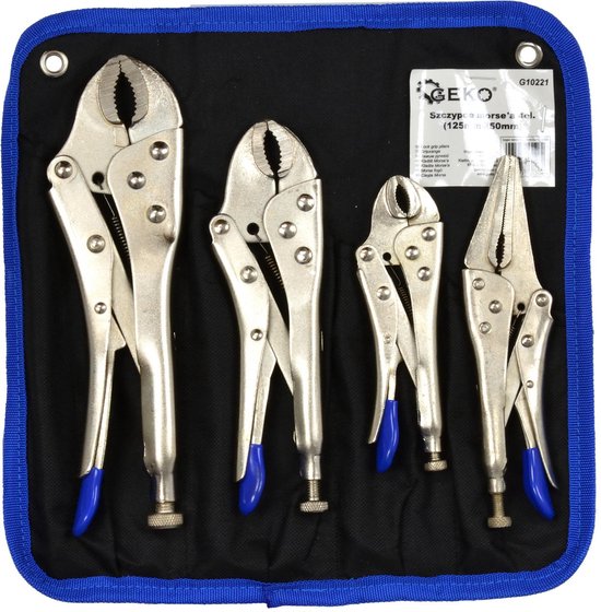 Griptang set - 4 delig - Grip tang - 125/250 mm - Klemtang set - GEKO | bol