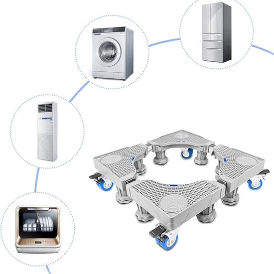 NMD - Wasmachine Verhoger - Wasmachine Verhoger met Wielen en ...