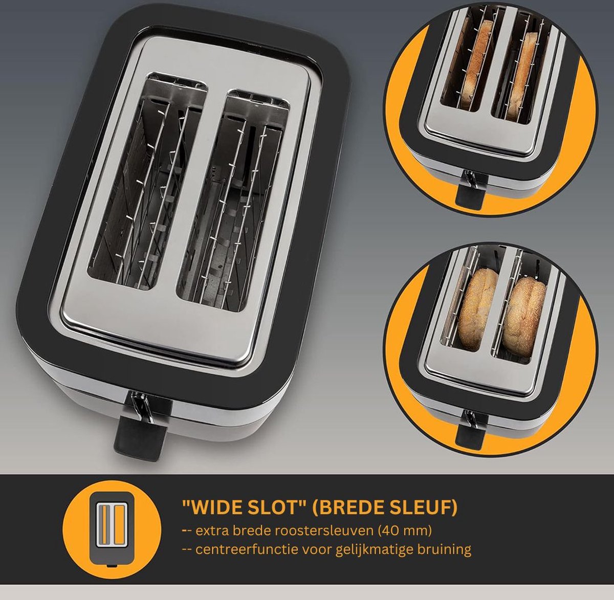 Broodrooster met Tostiklemmen - Broodroosters met Klemmen - 2 Extra ...