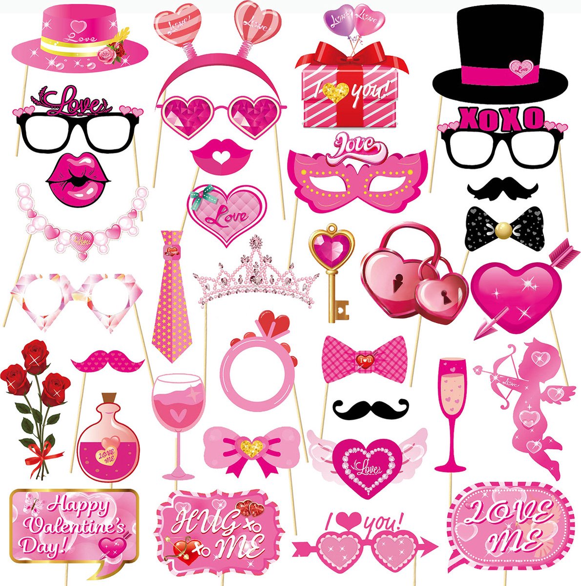 Valentijn Versiering Foto Props Valentijn Decoratie Fotoprops Verkleden ...