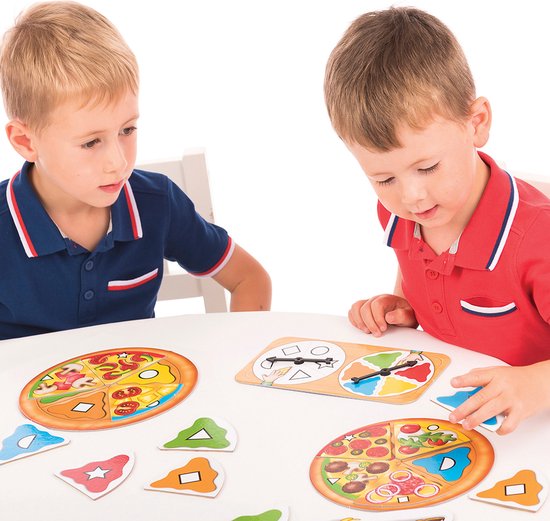 Orchard Toys - Pizza Pizza - kleuren en vormen herkennen - pizza spel ...