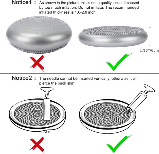Hyaco Balanskussen - Balanstrainer - Wiebelkussen - Balance board - Met ...