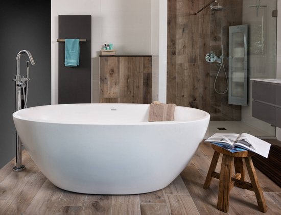 Xenz Sio Bad Solid Surface 180x90 cm Mat Wit | bol