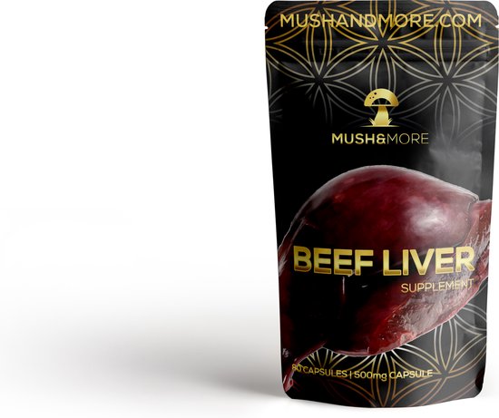 Mush and More Beef Liver Capsules - Biologisch, grasgevoerd supplement ...