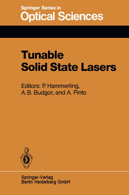 Tunable Solid State Lasers | 9783662135693 | Boeken | bol