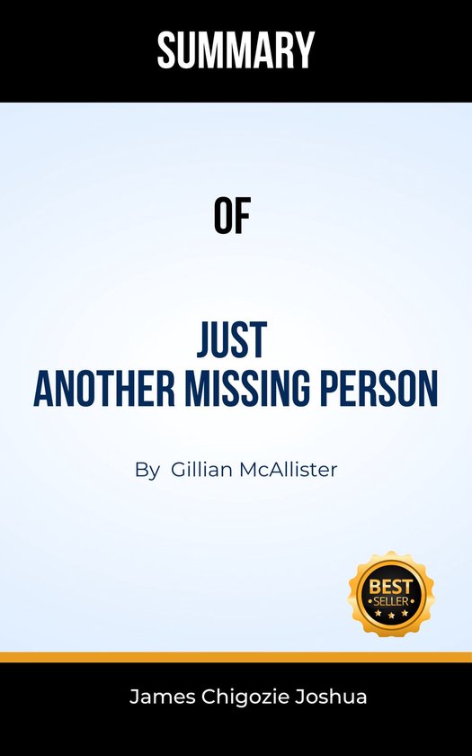 Just Another Missing Person (ebook), Chigozie Joshua James | 1230007508561 | Boeken | bol