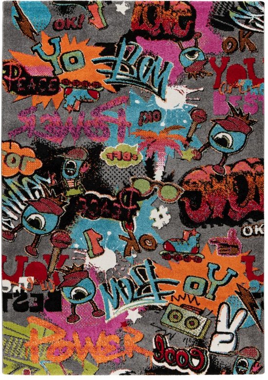 Lalee Freestyle | Modern Vloerkleed Laagpolig | Multi | Tapijt | Karpet | Nieuwe... | bol