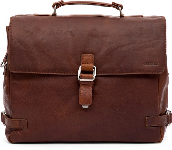 Lucleon - Heren - Bruin Leer Schoudertas | bol
