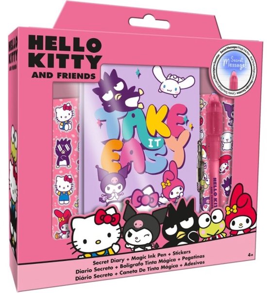 Hello Kitty And Friends - Secret Dairy + Magic Ink Pen + Stickers | bol