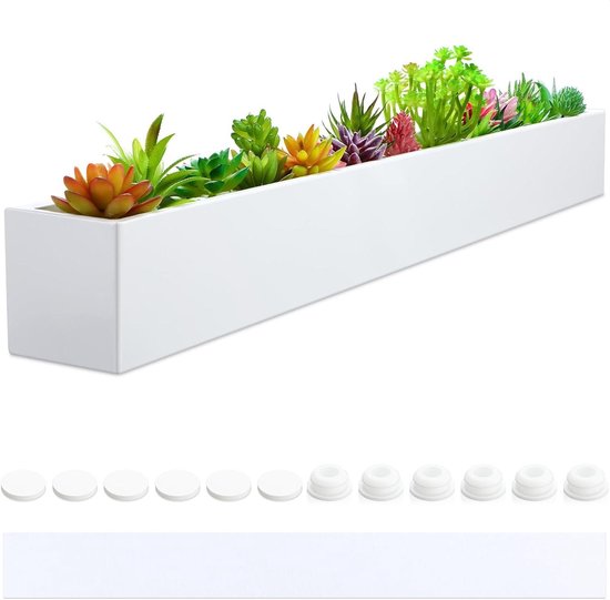 Long Rectangular Planter Window Sill Planter Metal Indoor Water Pot ...