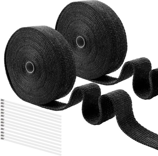 15m x 5cm Heat Resistant Tape - Basalt Fiber - Hittebestendige Tape ...