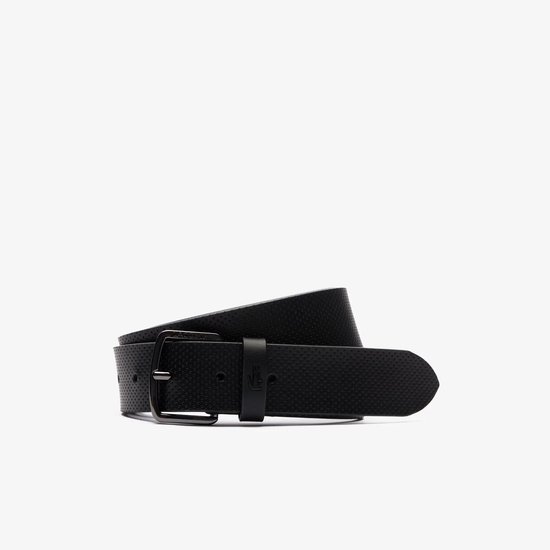 LACOSTE Cuir ceinture Casual Punch Leather Belt W120 Noir | bol