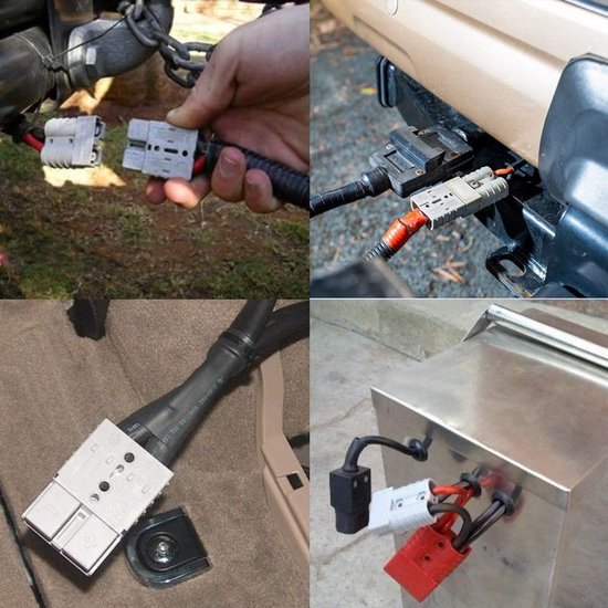 Battery Connection 50A Plug - 50 A 600 V Tow Hook - Cable Winch Quick Connect Battery... | bol