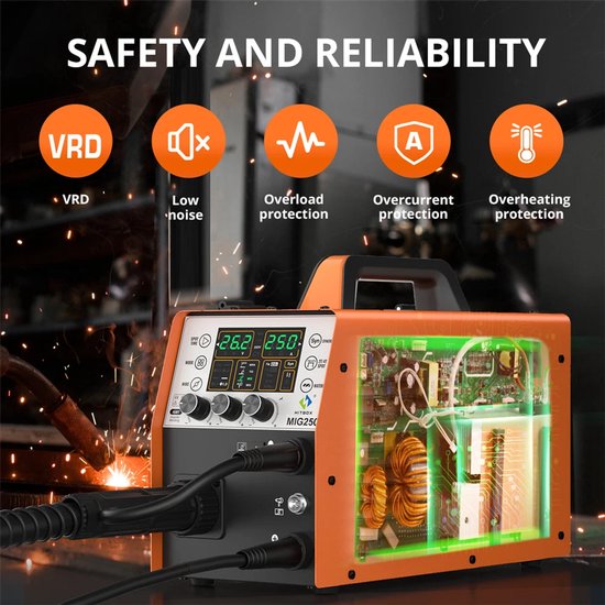 MIG250 Lasmachine – Lasmachine MIG TIG MMA – Lasapparaat – Lassen ...