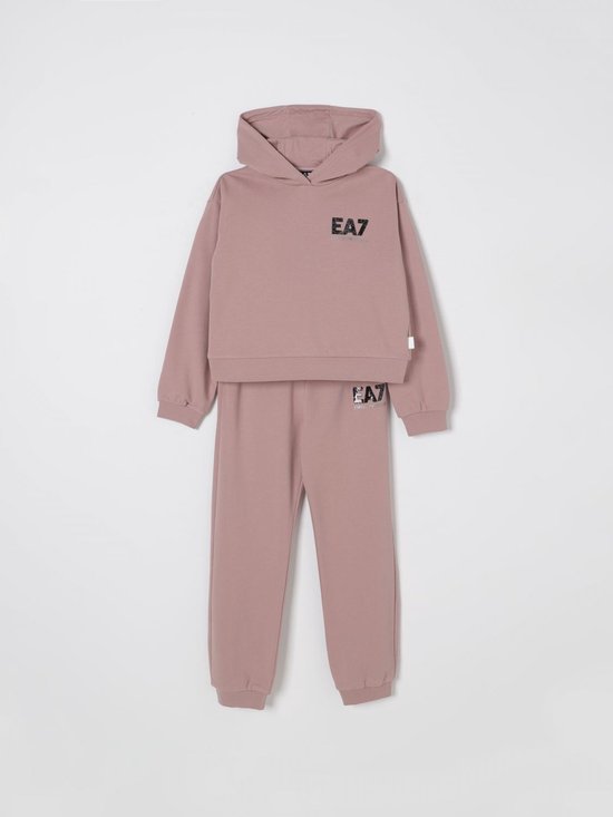 Girls Sequined Logo Tracksuit Kids - Pink Ropes Cords | bol