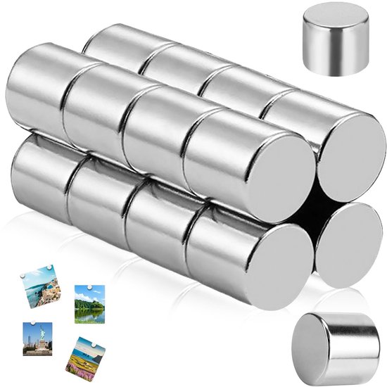 Mini Magneten 16 Stuks Magneet Klein 10x10mm Koelkastmagneet, Sterke ...