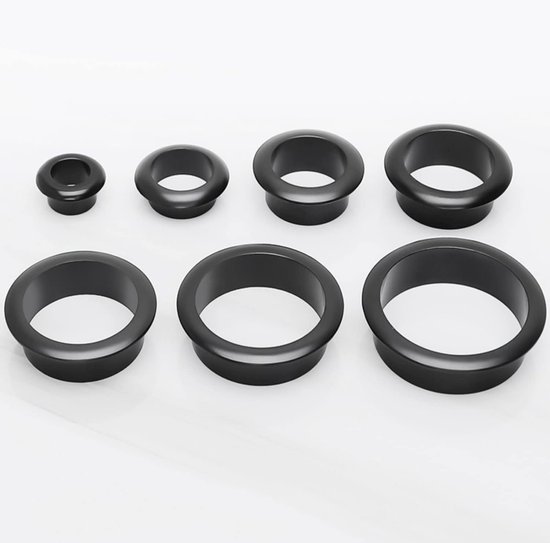 4 stuks bureaudoorvoergat - diameter 1 inch (25 mm) - ABS kabelgat ...