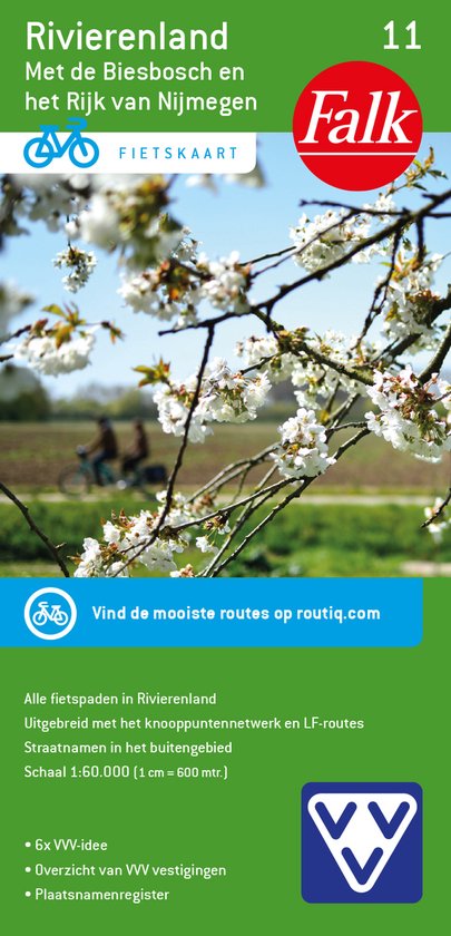 Falkplan fietskaart - Falk Fietskaart 11 Rivierenland | 9789028705883 ...