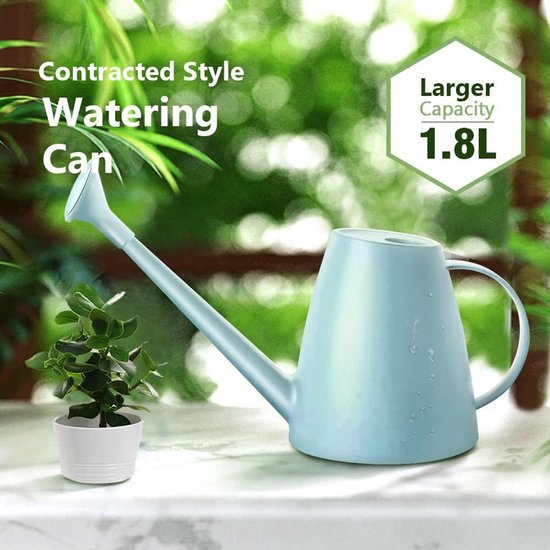 1.8L Plastic Gieter Met Douchekop Grijs - Kleine Lichtgewicht Leuke ...
