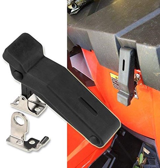 Flexible Rubber Pull Lock, 2-Piece Front Storage Rack Rubber Lock with ...