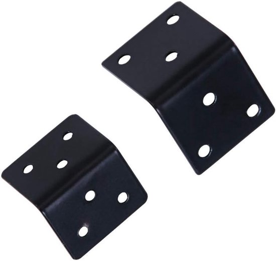 Hoekverbinders Zwart 3 x 3 cm - Set van 10 - Metalen Hoek voor Binnen ...