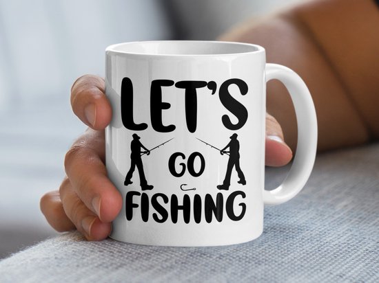 Laten We Vissen Mug, Vissen Geschenk, Vissen Liefhebber, Vis Humor ...