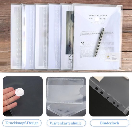 Donken A4 documentenmap, 20 stuks A4 documentenmap voor archivering met ...
