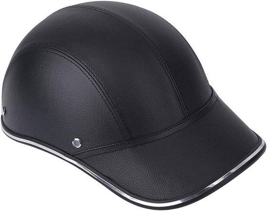 Helmet Bonnet voor Motorfiets - Half Open Helm Baseball Cap ...