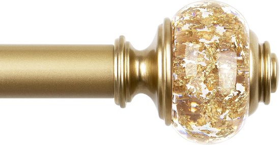 Uitschuifbare Gordijnroede - Goud - 80 tot 148 cm | bol