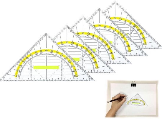Geo Triangle Sjabloon met Handvat - Set van 5 Stuks - Geschikt voor ...