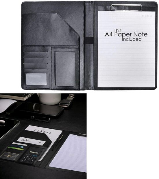 1 artikel - PU-leren map - Zakelijke kantoormaporganizer ...