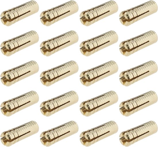 Allecto Plus - Muur Anker Uitbreiding Bout - 20 stuks - Messing ...