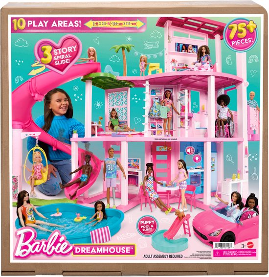 Barbie Droomhuis - Groot Barbie Dreamhouse - 114cm Hoog | bol