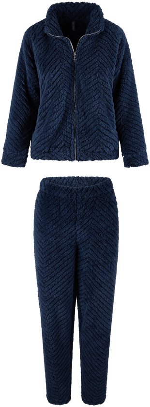 LingaDore - Fluffy Huispak Dark Denim - maat M - Blauw | bol