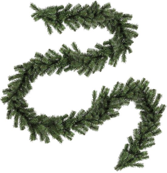 KADAX Kerstslinger, decoratieve slinger voor trappen en open haard, 260 ...