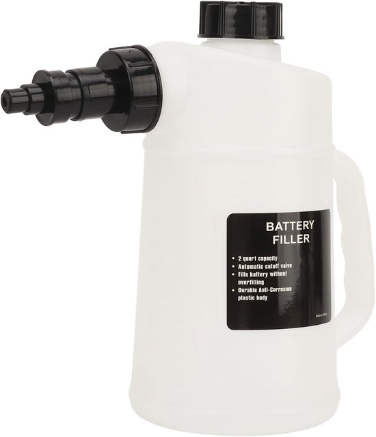 2 Liter Battery Filler - Car Battery Liquid Filler - Pitcher Drip Free ...