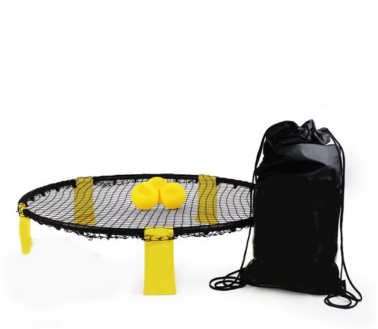 Complete Roundnet Set – Outdoor en Indoor Netbal Spel – Inclusief 3 ...