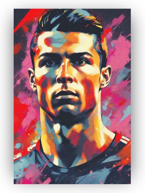Tableau Cristiano Ronaldo 100x150 cm - Tableau sur toile - Tableau ...